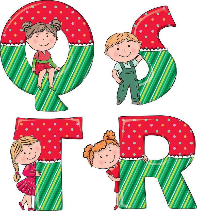 KD alphabet qrst Sticker Poster|Alphabets Poster Paper Print ...