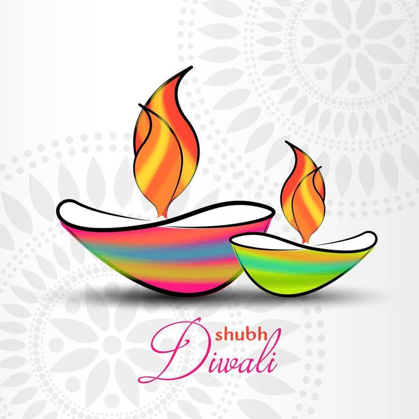 Happy Diwali Illustration |festival poster|diwali poster Paper Print ...