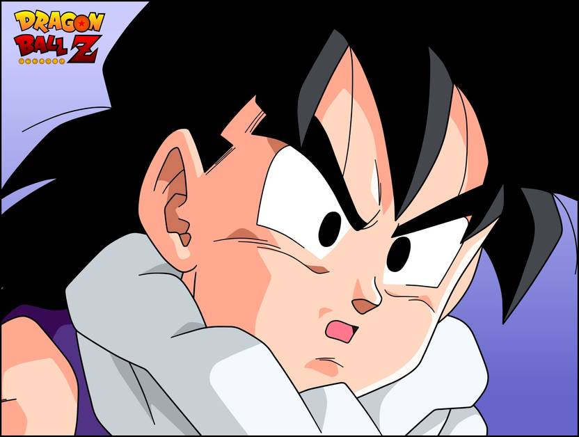 KD kid gohan facekid gohan face sticker poster|dragon ball z poster ...