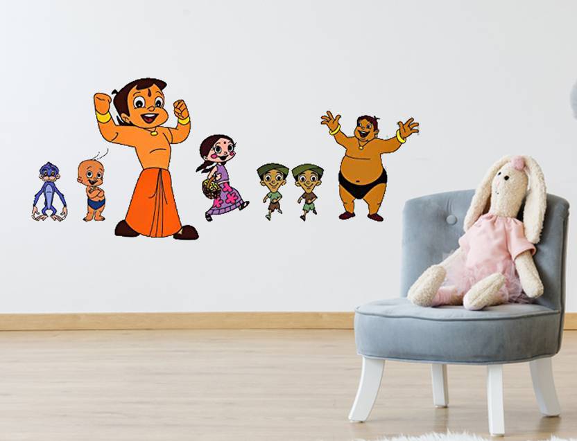 Interior Xpression Sticker "Chota bheem & team"(Finished Size:60cm x ...