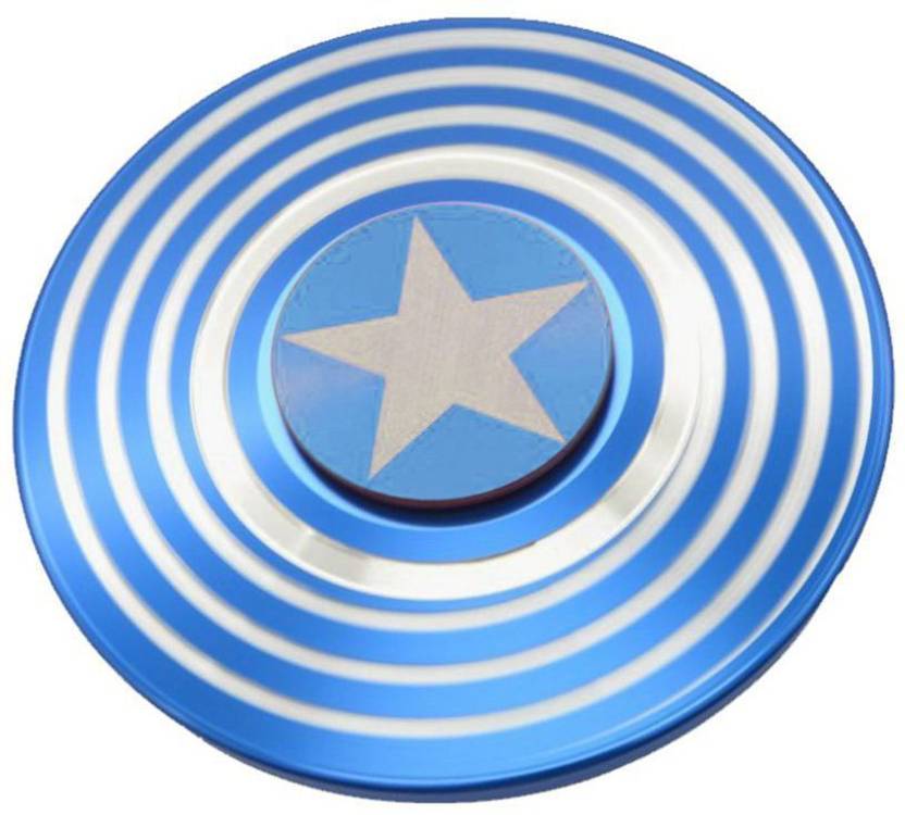 CrazyBuy Captain America Ultra Speed Metal Blue Fidget Spinner ...