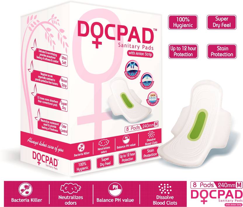 Docpad Ultra Soft Super Dry With Anion Strip M Sanitary Pad | Buy Women ...