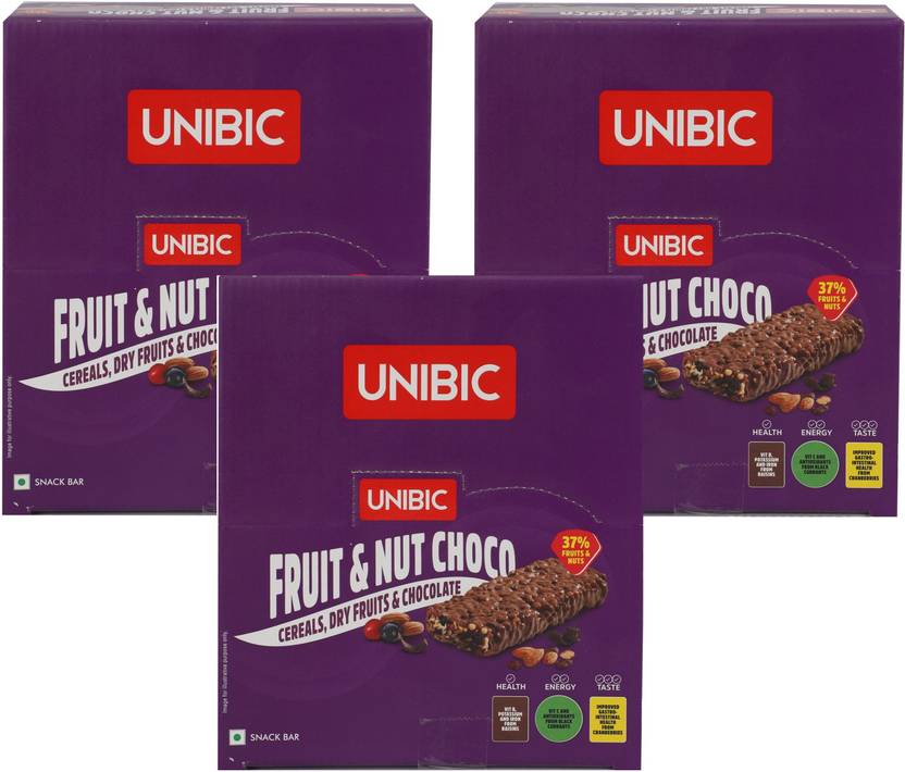 UNIBIC Fruit and Nut choco snack bar 30g pack of 36 Pouch Price in India - Buy UNIBIC Fruit and ...