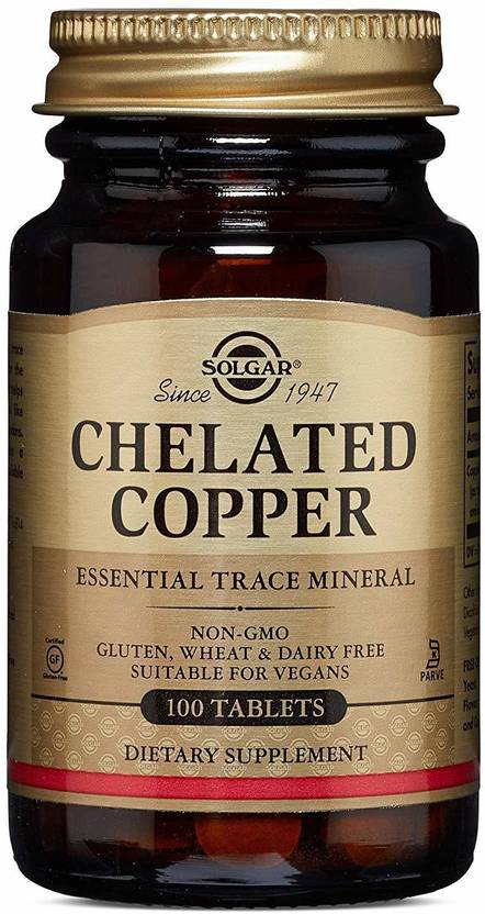 Solgar Chelated Copper, 100 Tablets Price in India - Buy Solgar ...
