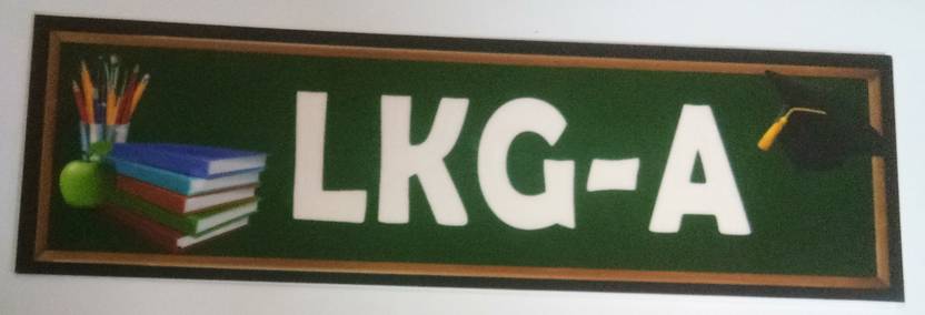 AAES Plastic Class Name Boards - LKG-A, School Name Boards Name Plate ...