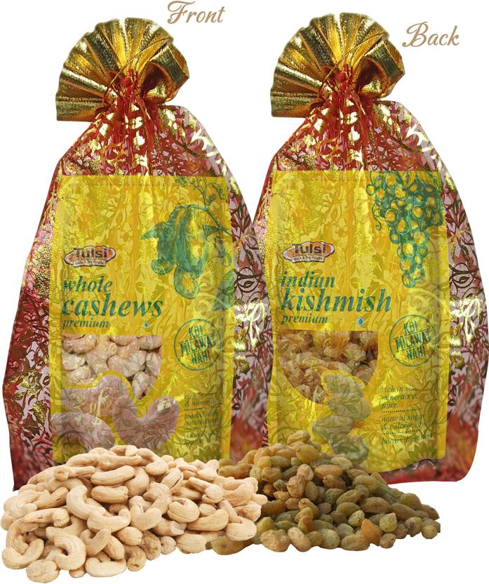 Tulsi Dry fruits Combo Gift Pack (Cashews-500g+ Kishmish 200g) Cashews, Raisins Price in India ...