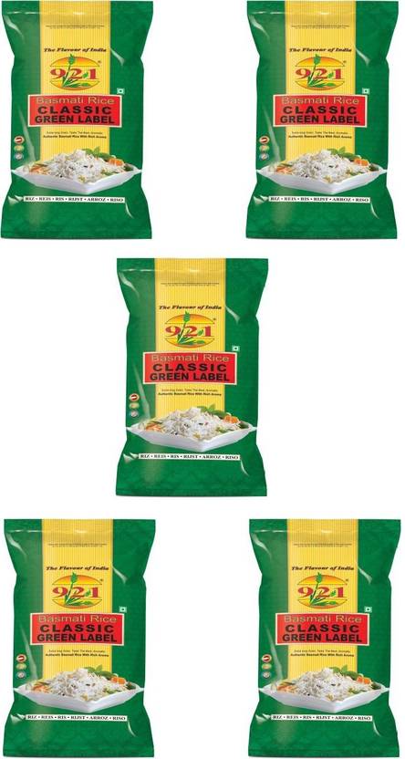 921 Green Label Basmati Rice (Long Grain, Unpolished) Price in India ...
