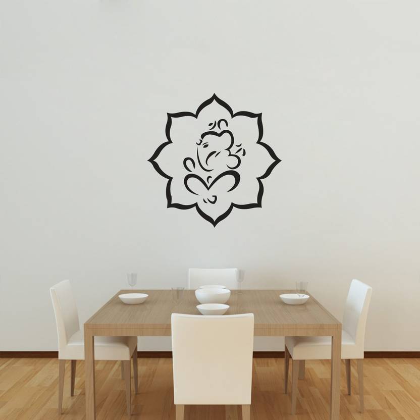 Sticker Hub 46 cm Lord Ganesha Wall Stickers 3 Self Adhesive Sticker ...