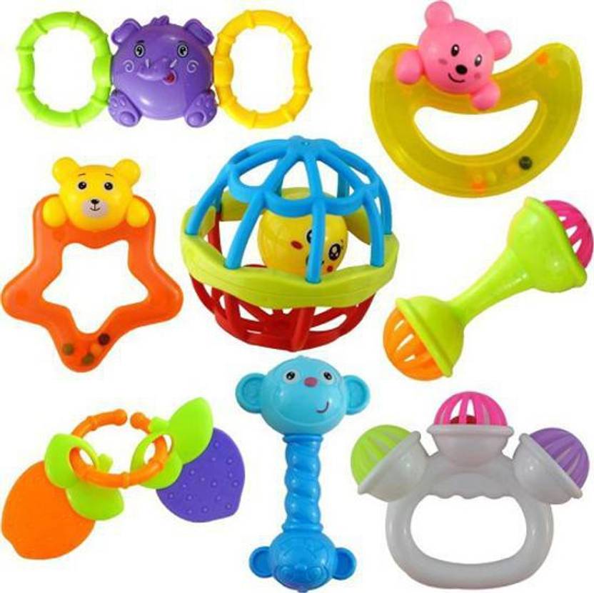 DREAMS 10 PICS RATTLES FOR KIDS AND NEW BORN NON-TOXIC Rattle Price in ...