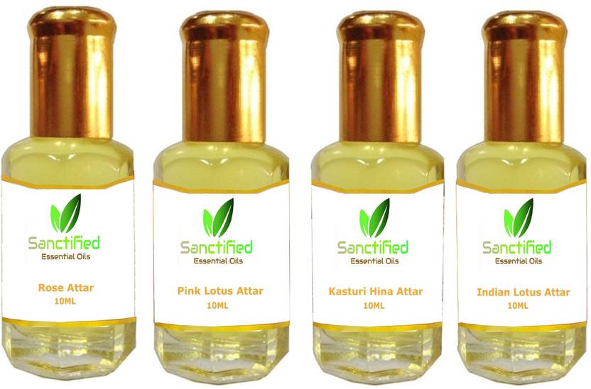 Sanctified 100% pure naural non alcoholic attar pack Herbal Attar Price ...