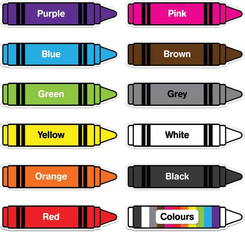 Sona Edons 90 cm Kids Early Learning Cut -Outs For Classroom-Crayons ...