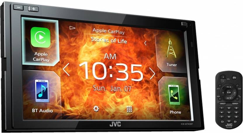 JVC KW-M740BT Apple Car Play, Android Auto 2-DIN AV Receiver (Black ...