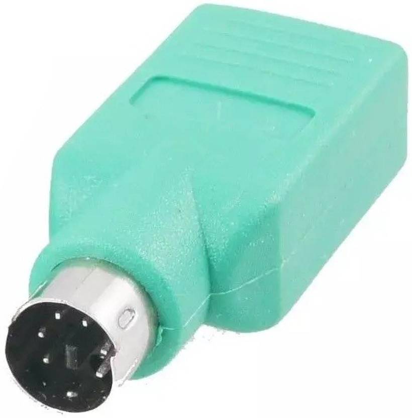 De-TechInn Usb 2.0 a Female to Ps2 6pin Mini Din Male Plug Jointer (0. ...