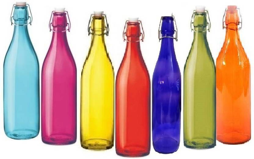 craftfry Vibgyor Colour Harmless Glass Bottle For Naturotherapy / Color ...