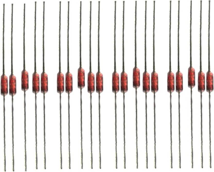 ELPH Zener Diode 5.1 Volts 1/4 Watt pieces 20 Electronic Components Electronic Hobby Kit Price ...