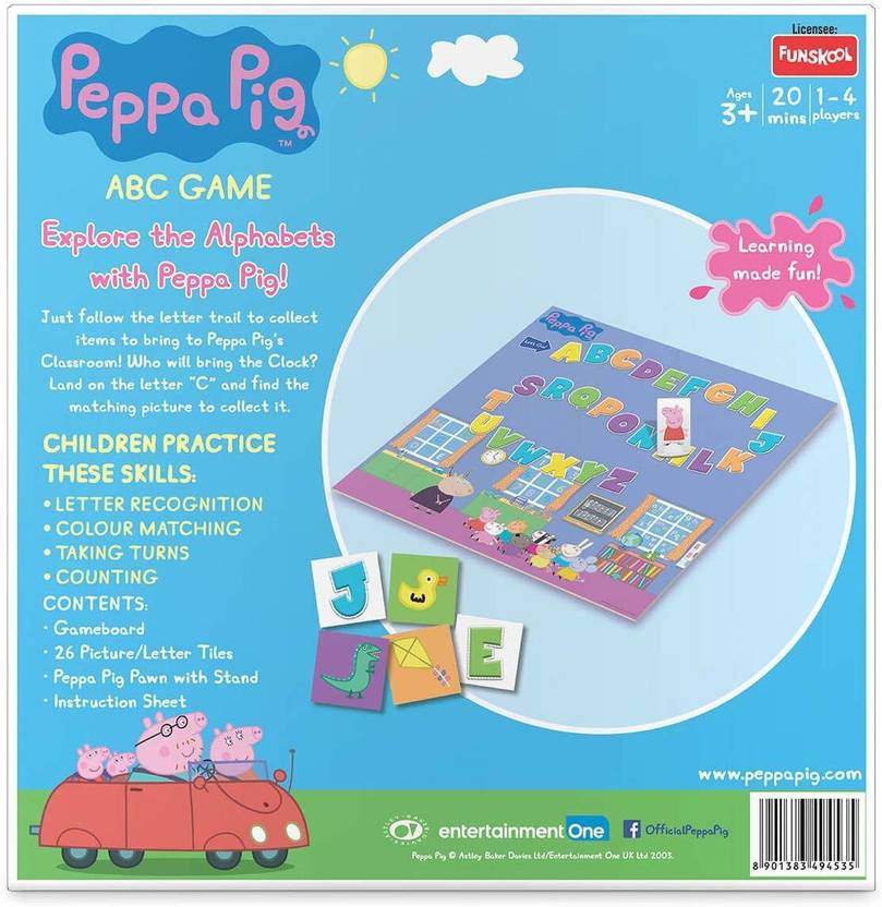 FUNSKOOL PEEPA-PIG ABC Word Games Board Game - PEEPA-PIG ABC . Buy ...