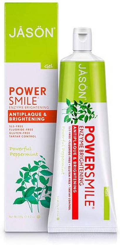 Jason Powersmile Enzyme Brightening Gel Toothpaste Fluoride-Free ...