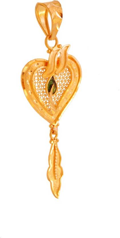PC Chandra Jewellers GOLDLITES 22kt Yellow Gold Pendant Price in India ...