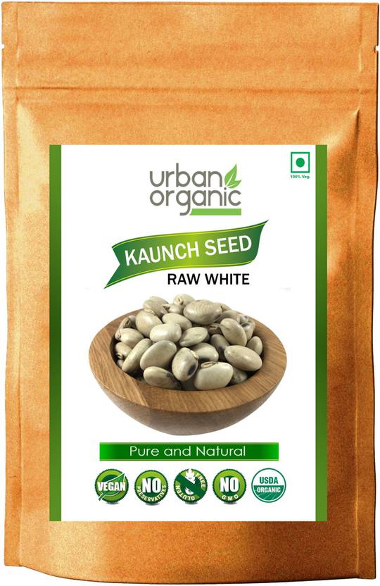 Urban Organic Kaunch Seed White-Mucuna Pruriens-Kaunch Beej White (100 ...
