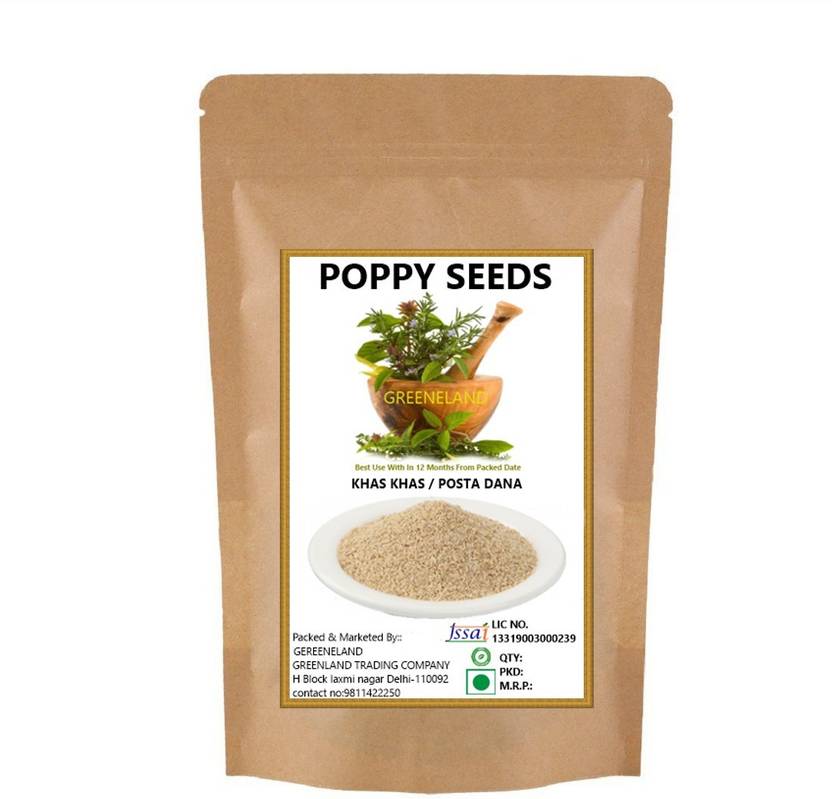 GREENELAND POPPY SEED / KHAS KHAS / POSTA DANA ( 400 GM ) Poppy Seeds ...