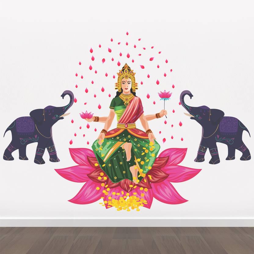 StickMe Gorgeous - Goddess - Lakshmi - With Elephant - Laxmi ...