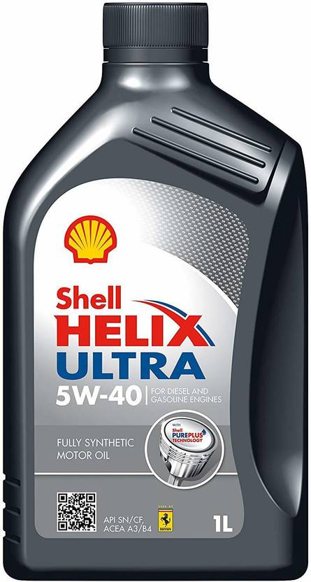 Shell Helix Ultra 5W-40 API SN Fully Synthetic Car Engine Oil (1 L) 5W ...