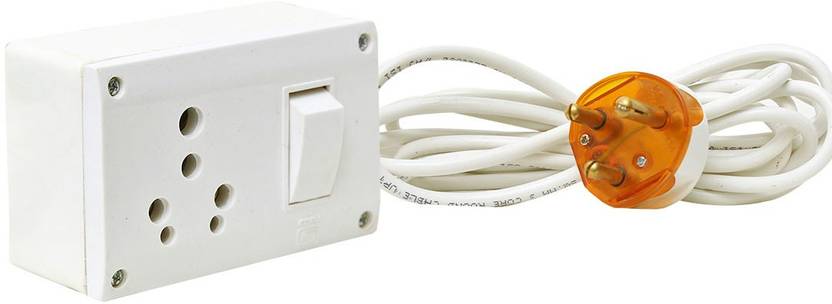 HI-PLASST 1 Socket 16A Power Extension Box For Refrigrator, Washing ...