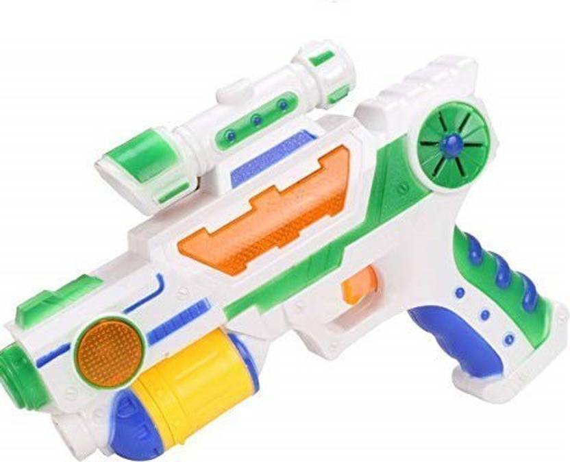 Quinergys ™Projection Strike Toy Gun with LED Stage Dance Light & Sound ...