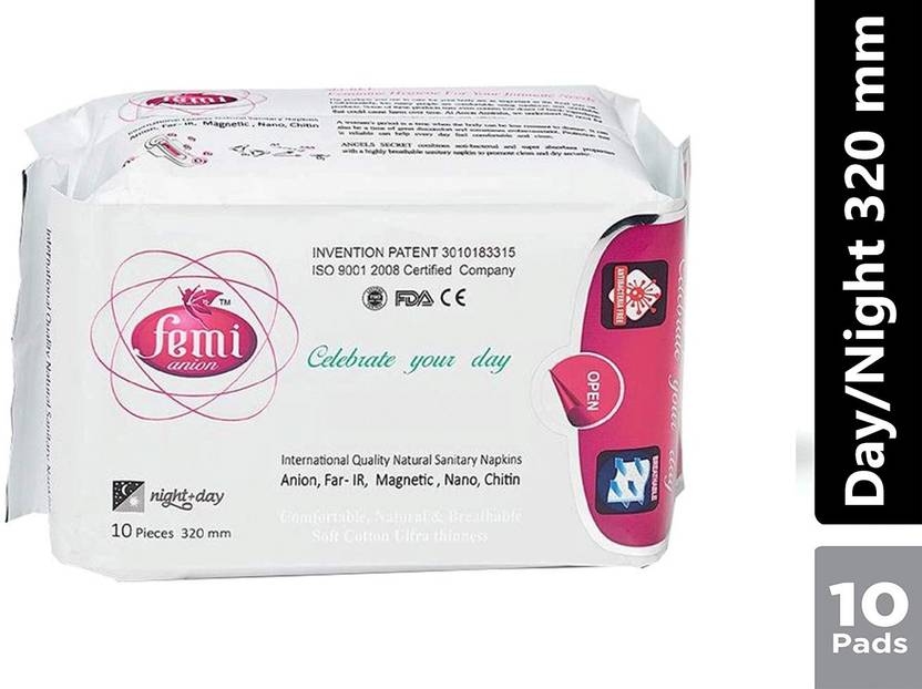 FEMI ANION Sanitary Napkins Day Night Large Pads Sanitary Pad | Buy ...