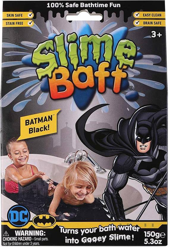 SIMBA Batman Black Slime Baff 1 use 150 gm Bath Pack for Kids Bath Toy ...
