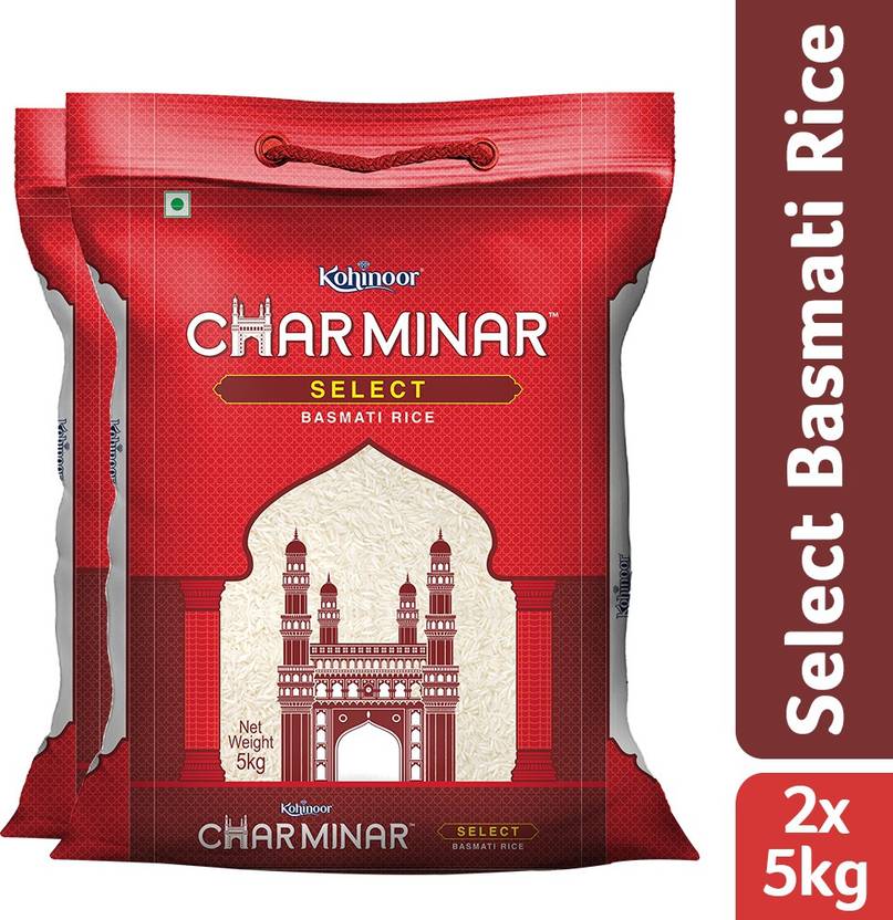 KOHINOOR Charminar Select Pack of 2 Basmati Rice (Long Grain) Price in ...