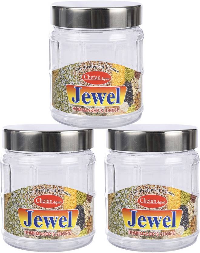JEWEL Checkers Set - 660 ml Polypropylene Tea Coffee & Sugar Grousery ...