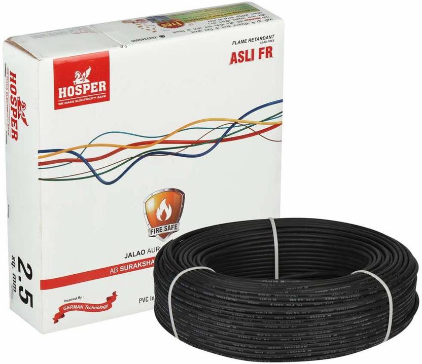 Hosper PVC 2.5 sq/mm Black 90 m Wire Price in India - Buy Hosper PVC 2. ...