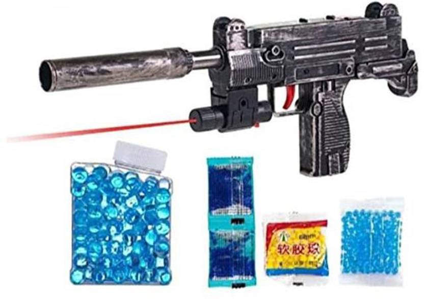 JAY AMBE ENTERPRISE PUBG Theme Uzi 2 in 1 Gun Toy Set with Soft Foam ...