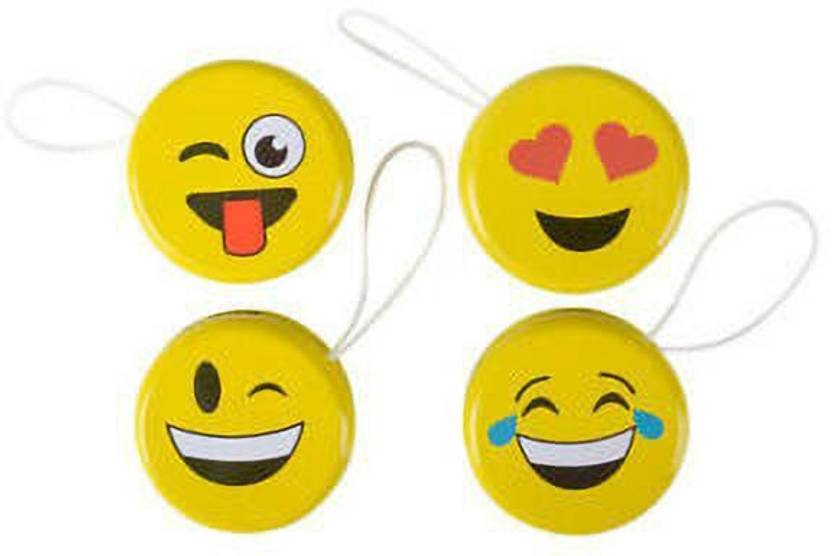 Krypton Emoji Yoyo - Light-up Faces Yellow Smiling Retractable String ...