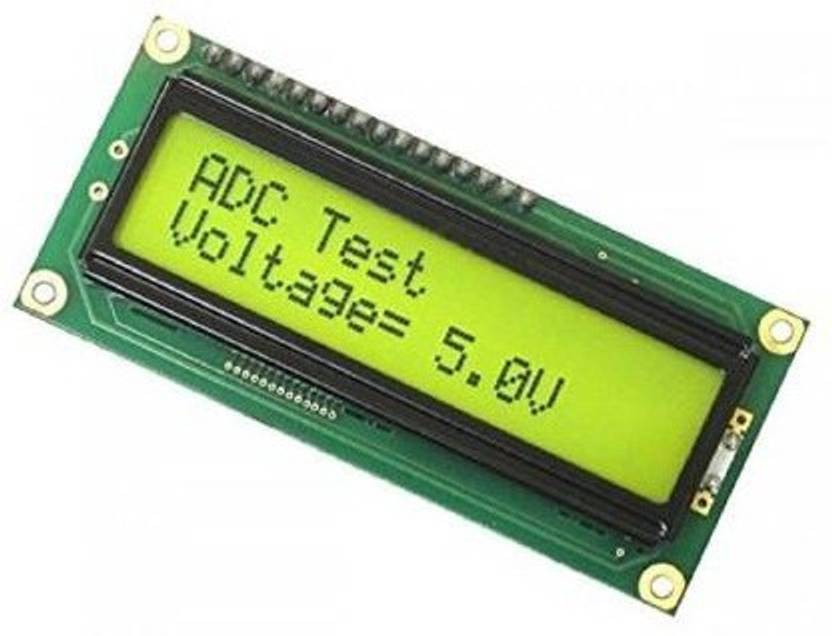 diykit 16X2 Lcd Module Hd44780 Yellow Display DIY Arduino Other Mcu Display Lights Electronic ...