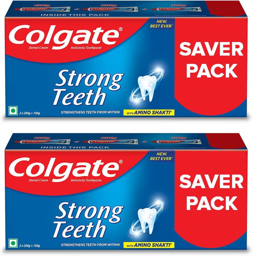Colgate Strong Teeth Anticavity with Amino Shakti Toothpaste - Buy Baby ...