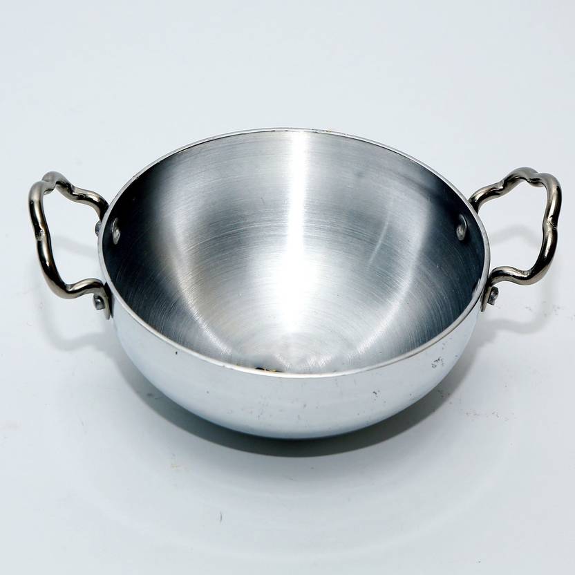 Kitchen Gallery Aluminum Mini Kadai No.10 Kadhai 23 cm diameter 2.3 L ...