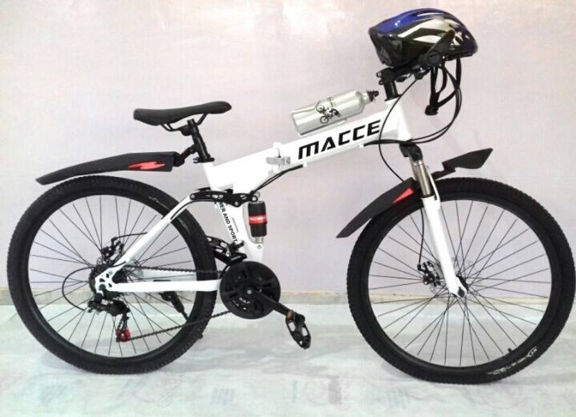 maatrixx macce, 21 gear, dual disc brake and suspension foldable mtb 26 ...