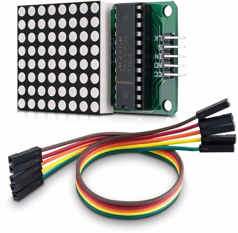 Electrobot Max7219 8x8 Led Dot Matrix Display Module For Arduino And