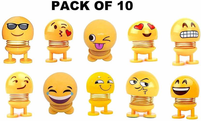 india fun zone BEST SELLER Premium Car Emoji Figures, Shaking Head Toys ...