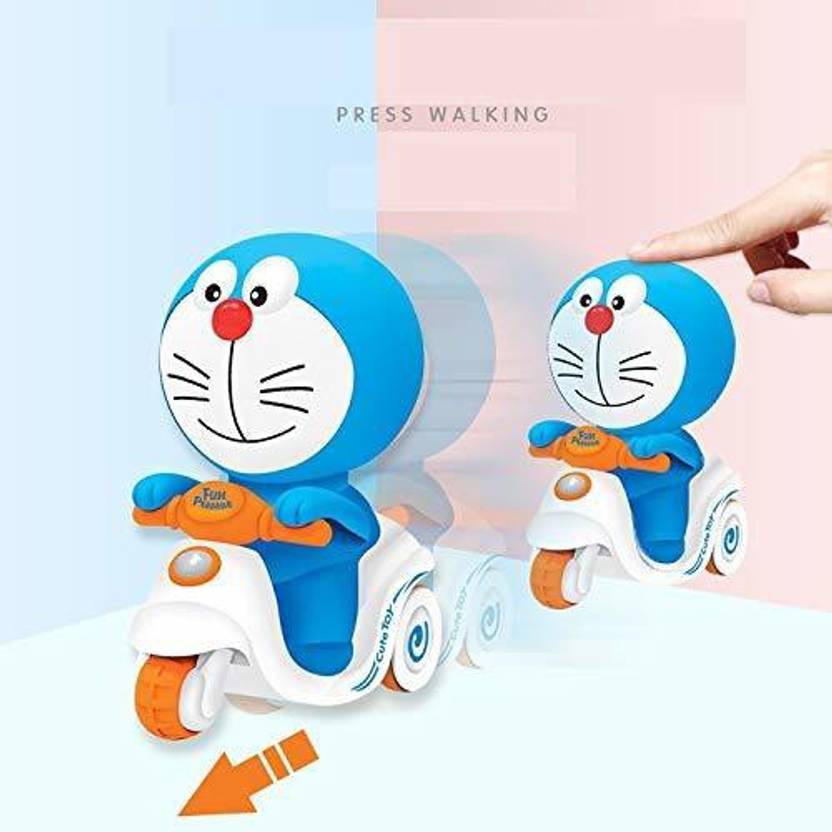 SPKART Doremon Unbreakable Pull Along Friction Power Vehicle Push &Go ...