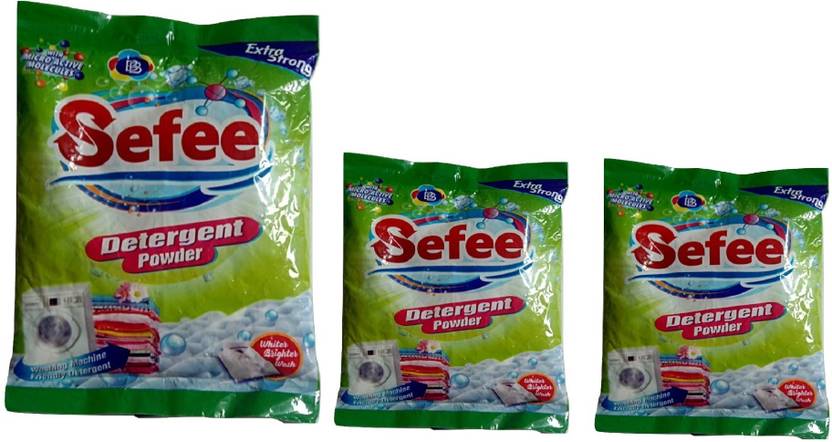 Sefee Detergent Powder (Extra Strong) 120G + 90Gx2Pcs Pack of 2 ...
