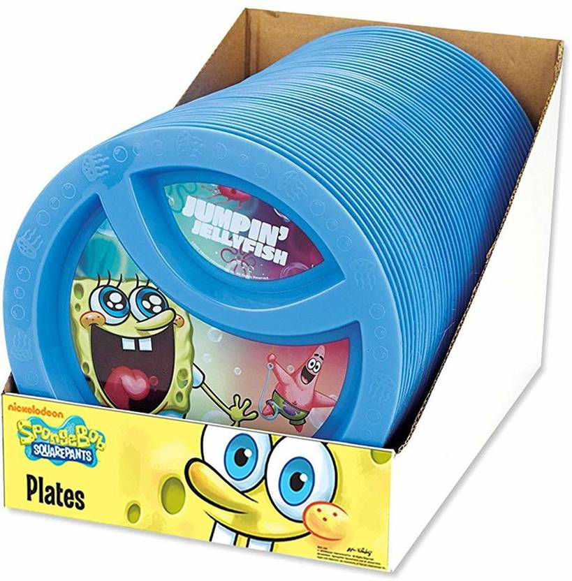 Nickelodeon Spongebob Divided Plate Dinner Plate Price in India - Buy ...