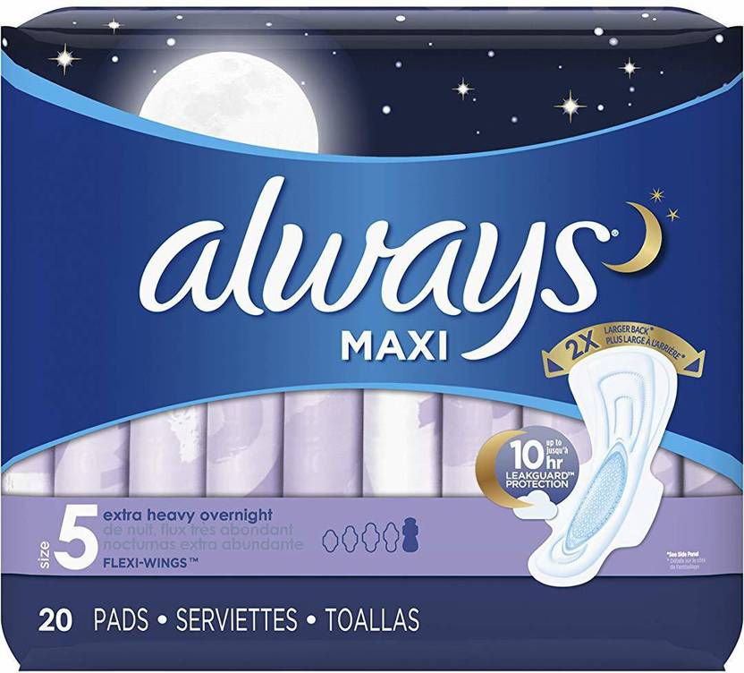Always Maxi Extra Heavy With Wings Overnight Pads Sanitary Pad | Buy ...