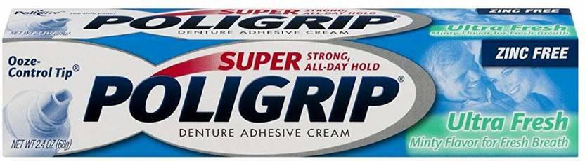 Super Poli-Grip Denture Adhesive Cream Ultra Fresh Toothpaste - Buy ...
