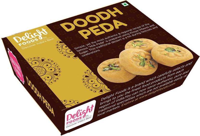 Delight Foods Mathura Doodh Peda - Milk Peda Box Price in India - Buy ...