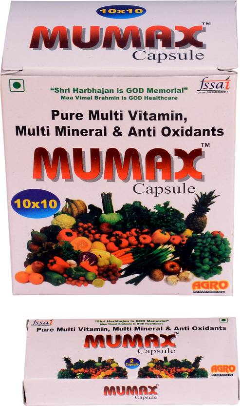 mumax PURE MULTIVITAMIN, MULTIMINERAL AND ANTI OXIDANTS Price in India - Buy mumax PURE ...