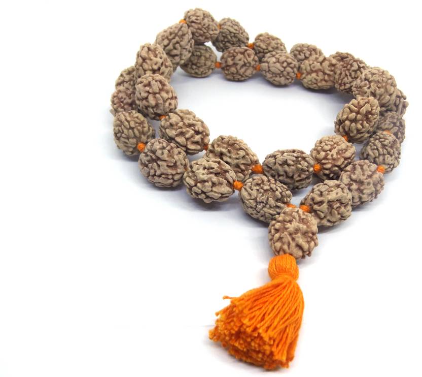 HIMALAYA RUDRAKSHA KENDRA Rosary Original 3 Mukhi Rudraksha Kantha ...