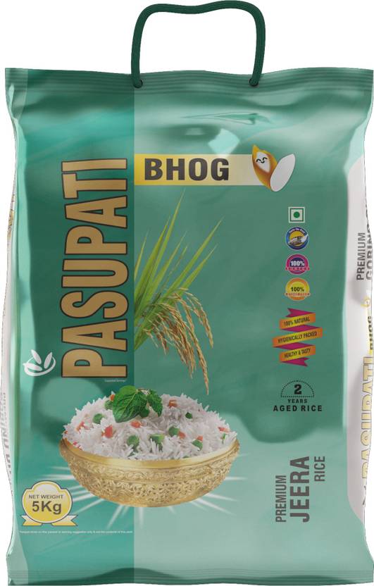 Pasupati Gobindo bhog Rice, 5Kg Gobindobhog Rice (Small Grain, Raw ...